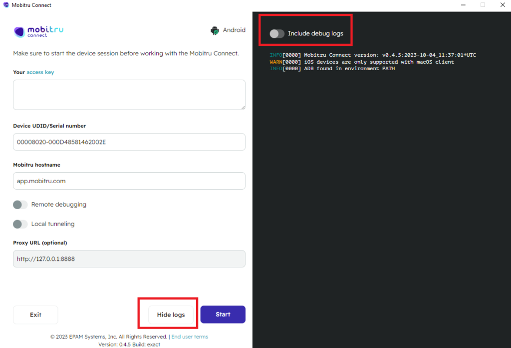 Mobitru : Mobitru Connect Troubleshooting